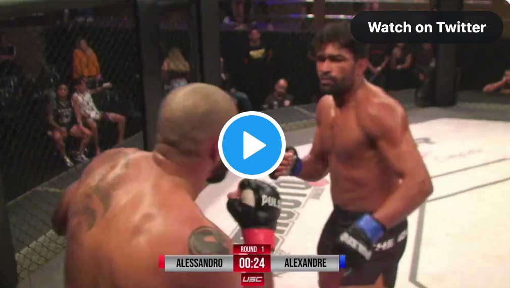 Un combattant de MMA baisse sa garde et le paie cher avec un gros KO ...