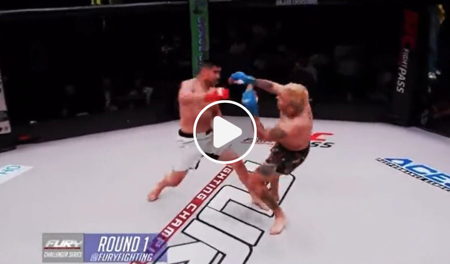 Il gagne son premier combat de MMA pro avec une énorme droite qui ...