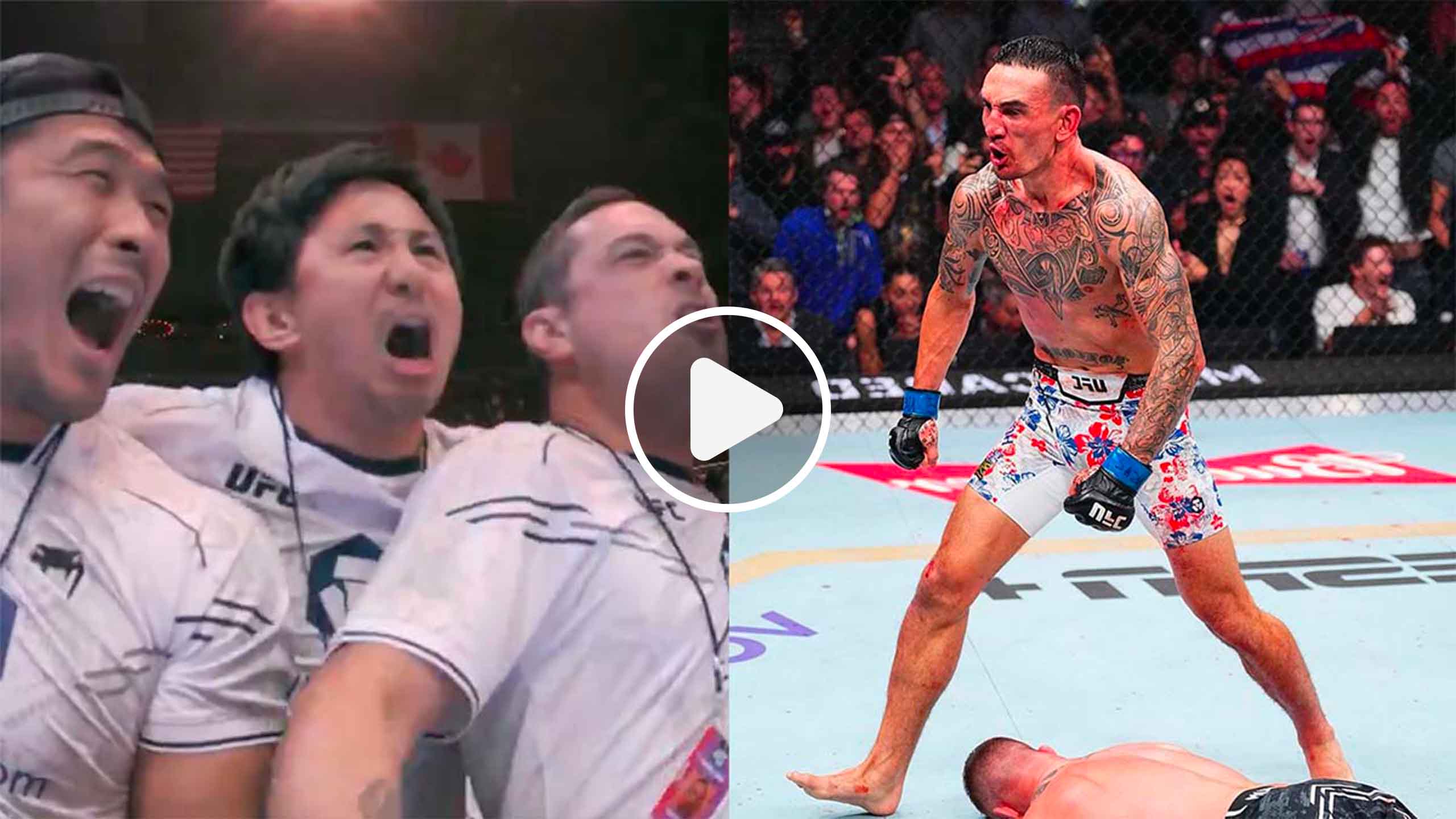 La réaction légendaire du coin de Max Holloway à son KO sur Justin ...